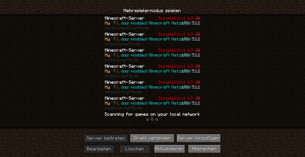 Die ultimate.myftb.de IP verbindet mich mit dem Vanilla Server - Devon ...